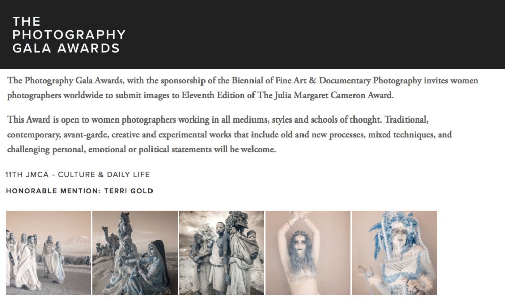 Terri Gold Receives Honorable Mention in 11th Annual Julia Margaret ...